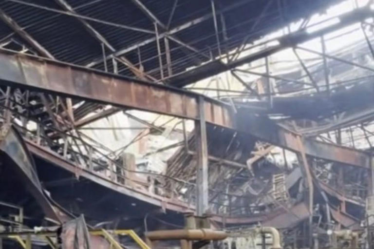 Tata Steel fire latest as first images inside wrecked building show ...