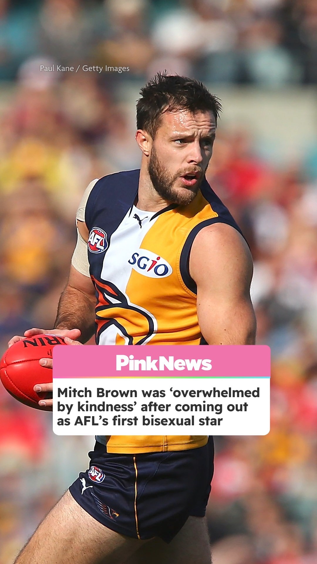 Former AFL star Mitch Brown overwhelmed by kindness after coming out as ...
