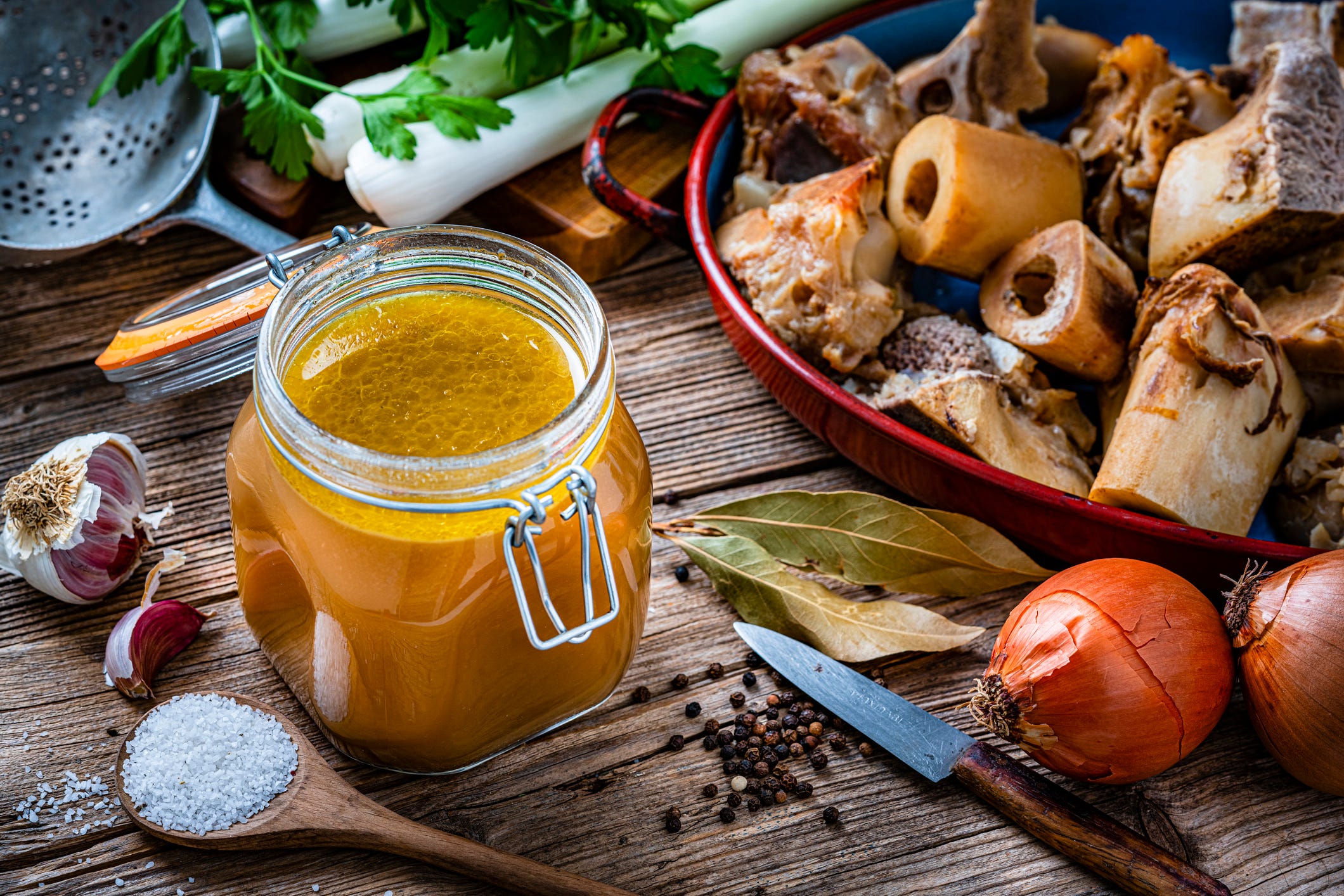 Drinking bone broth daily makes sense, but beware high sodium