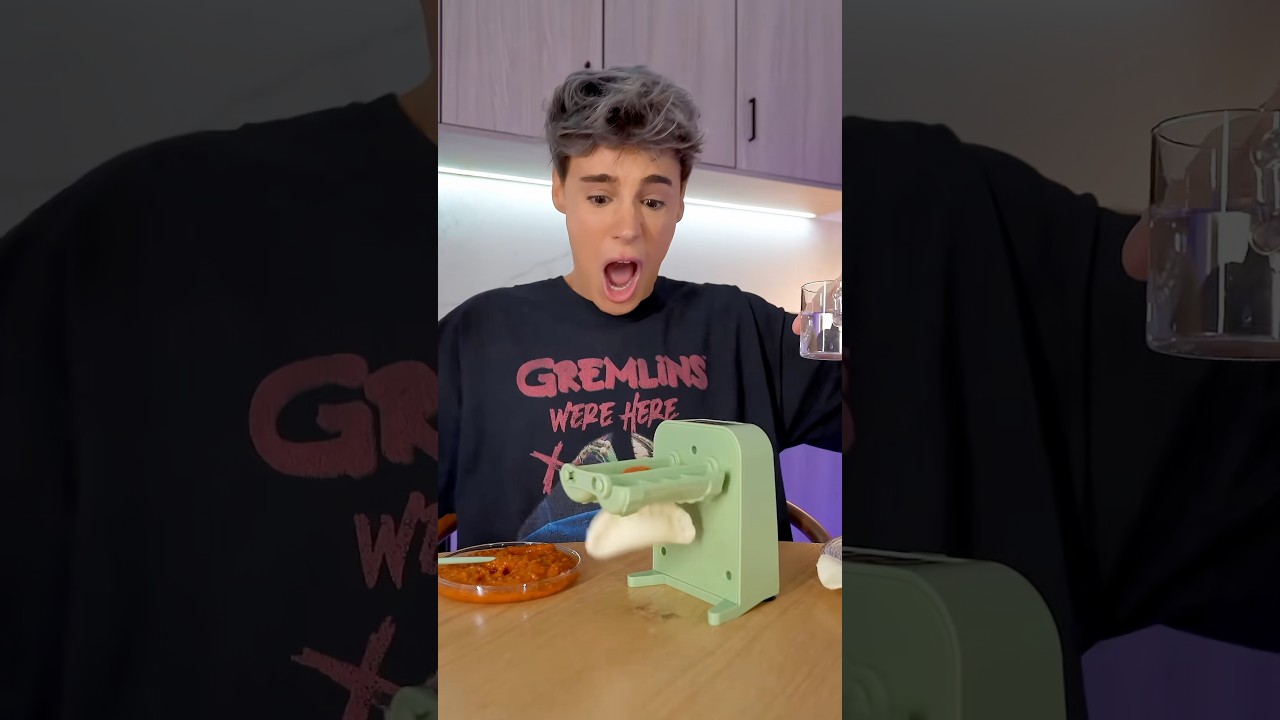 Automated kitchen gadget folds perfect dumplings in under ten seconds flat