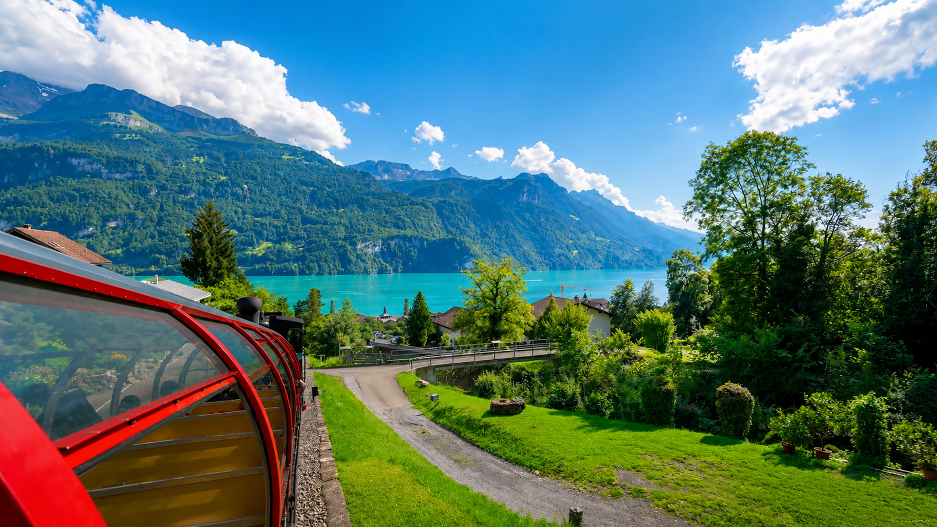 Have you seen a Swiss train ride like this?