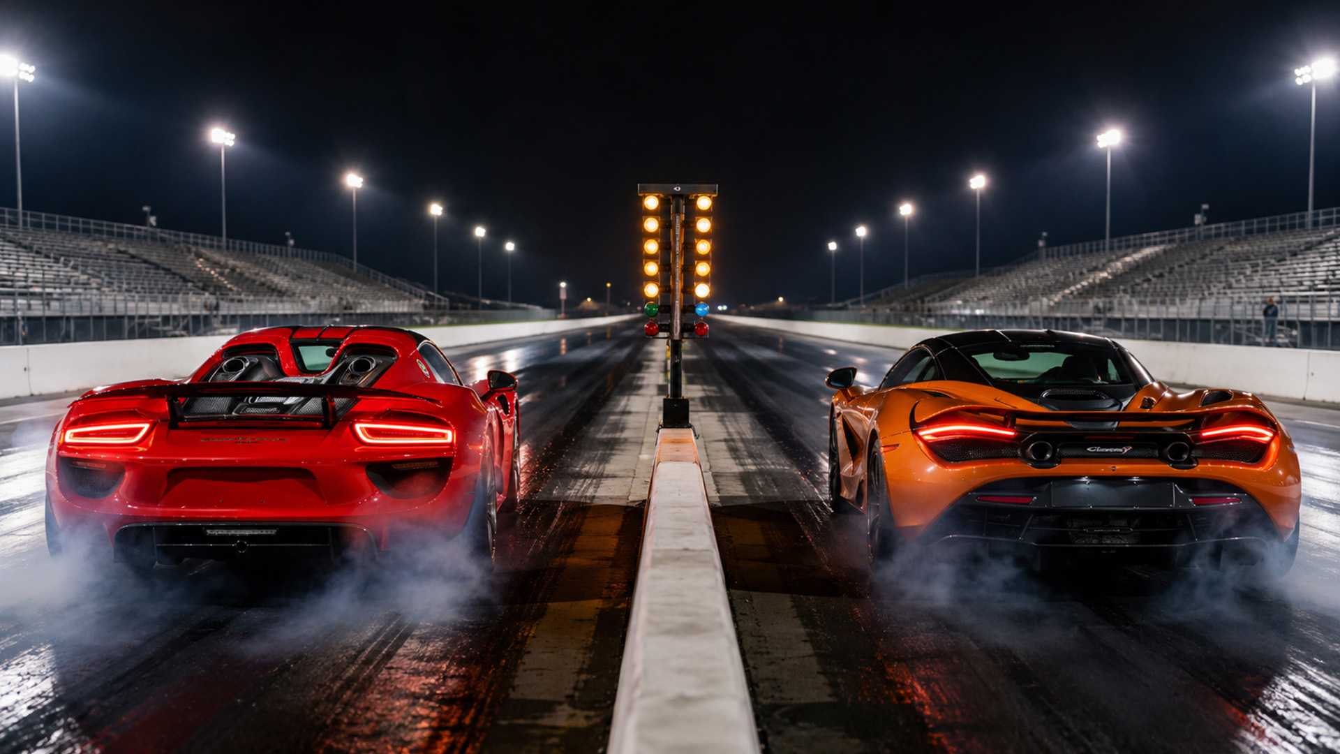Is Porsche 918 Spyder faster than McLaren 720S in drag race?