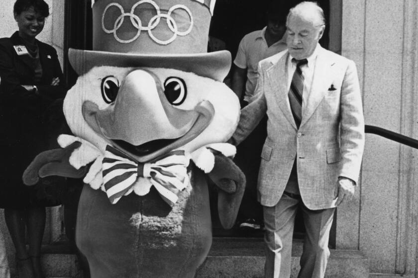 Commentary: LA.'s Olympics mascot — please, not for the birds