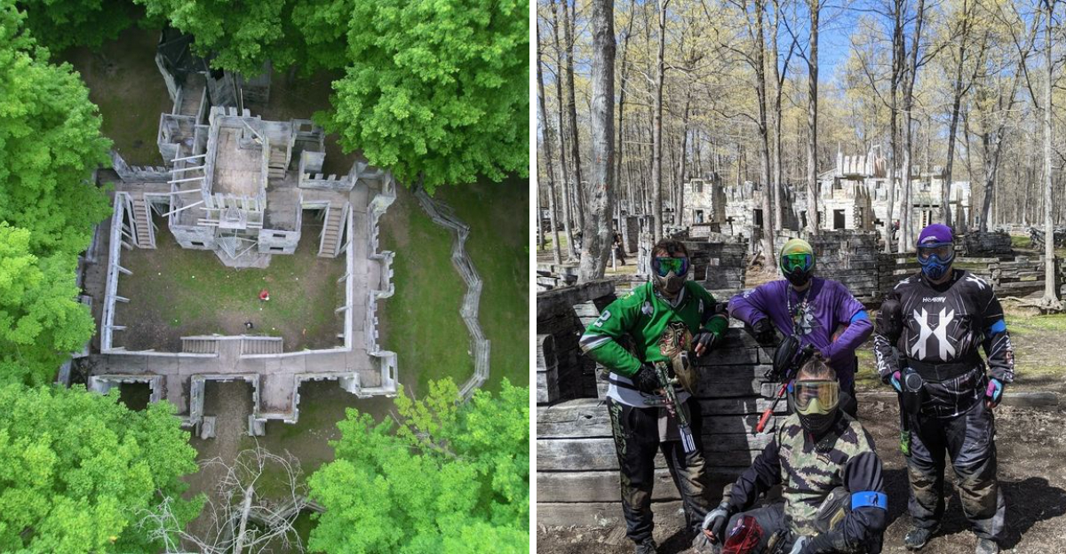 This massive 80-acre Indiana park features a giant medieval castle for ...