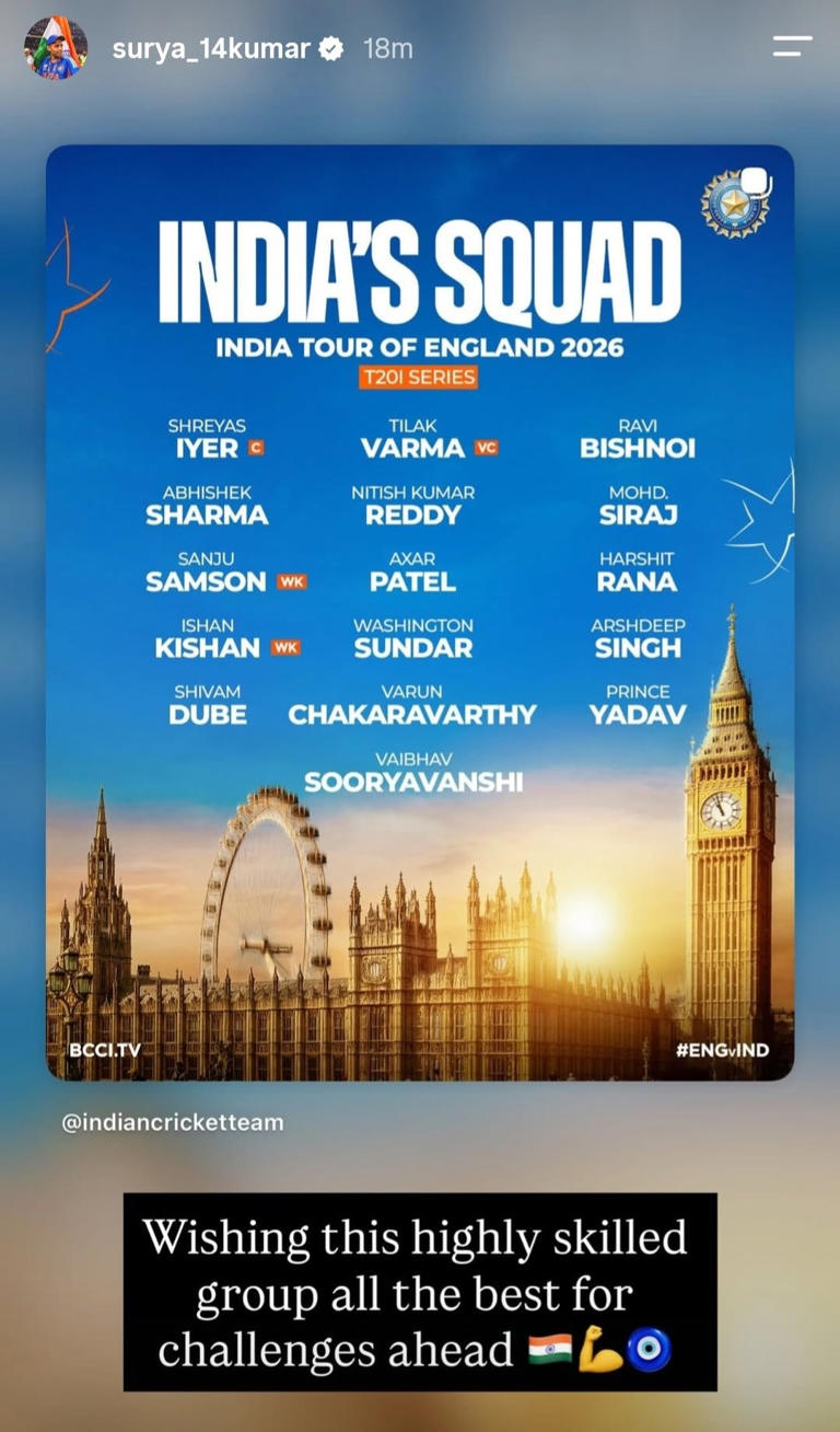 Suryakumar Yadav reacts to new look Indian team and Sooryavanshi call-up