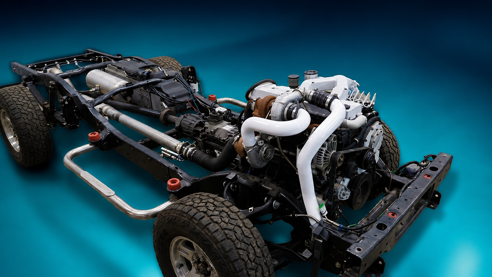 This bus-engine Silverado just got even louder