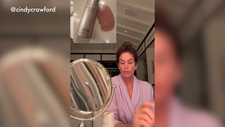 Watch: Cindy Crawford shares a glimpse inside her morning routine