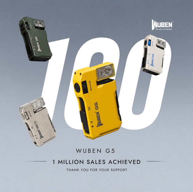 WUBEN launches G5 yellow edition to celebrate 1 million sales