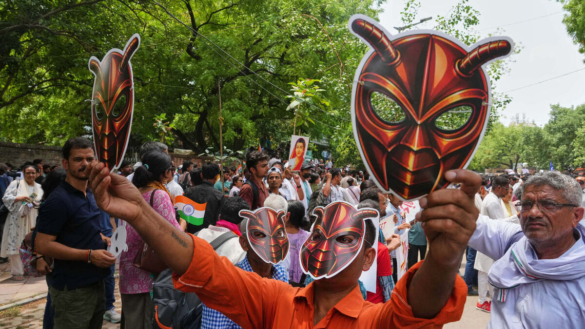 Mock political party for India’s young 'cockroaches' holds first street ...