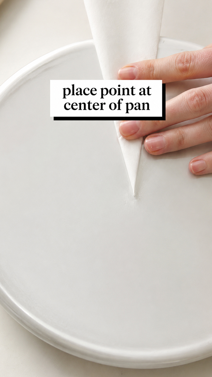 How to prepare parchment paper rounds for cake baking