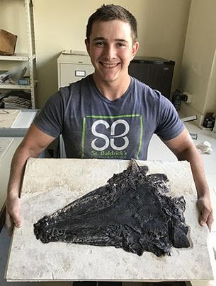 While splitting rocks in Wyoming, a high school student discovered a ...