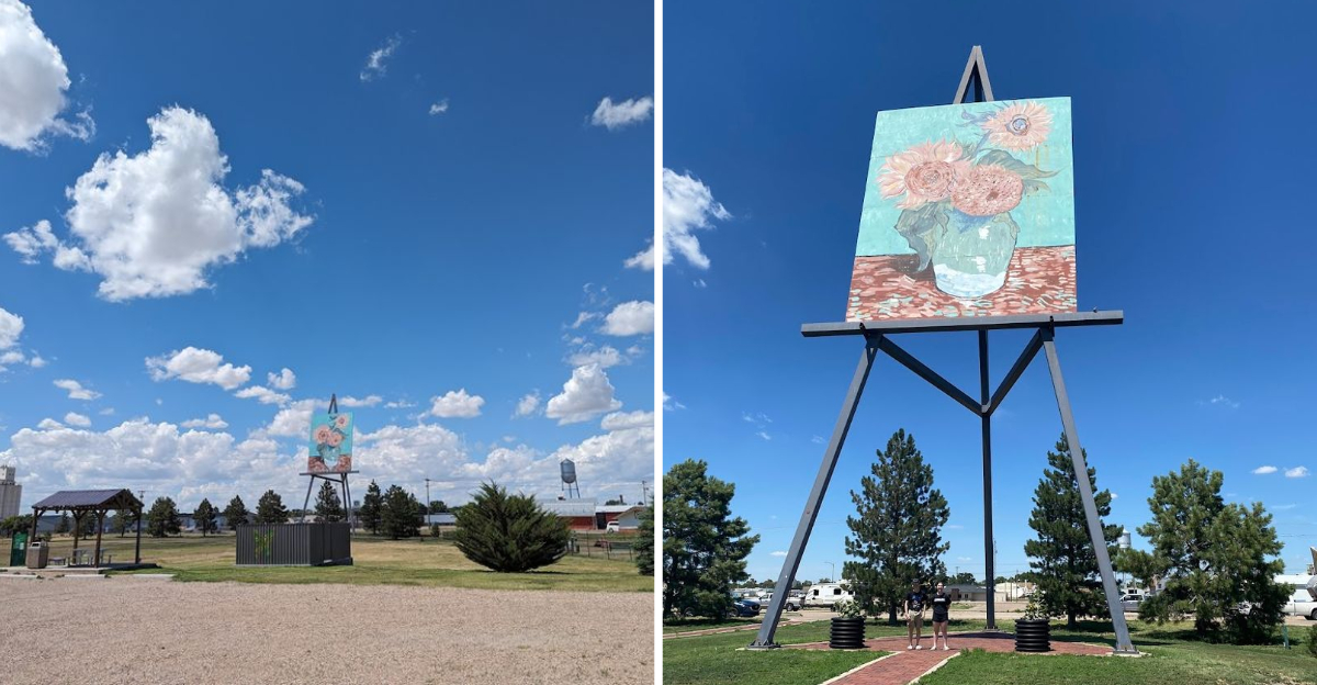 The Kansas Easel That Holds a 24 Ton Painting That Flies Off on Windy Days