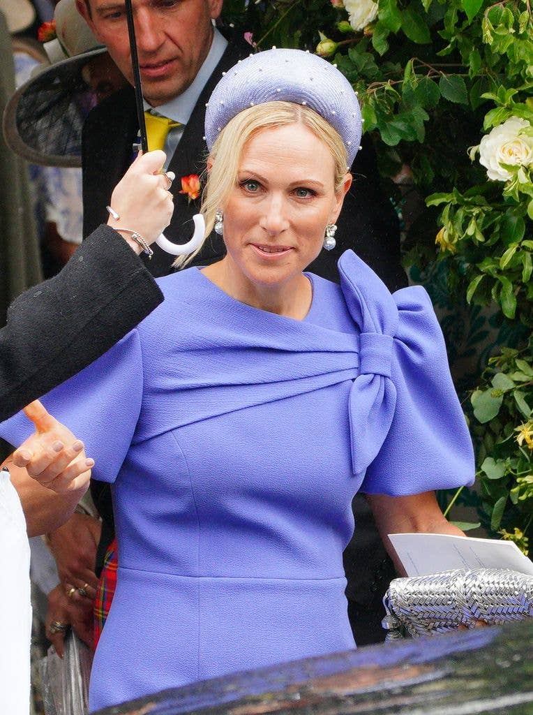 Lena Tindall wears a high street dress to her uncle Peter Phillips ...