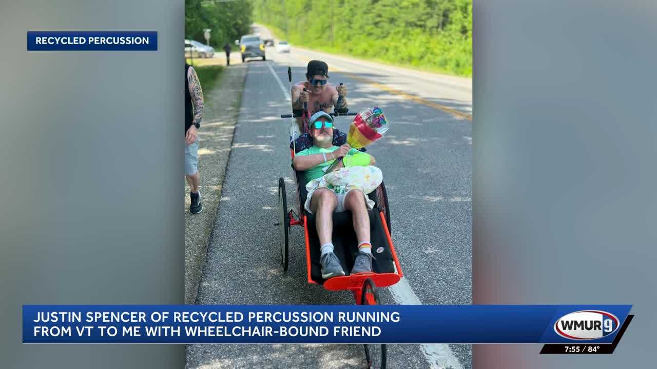 Justin Spencer of Recycled Percussion continues run from Vt. to Maine ...