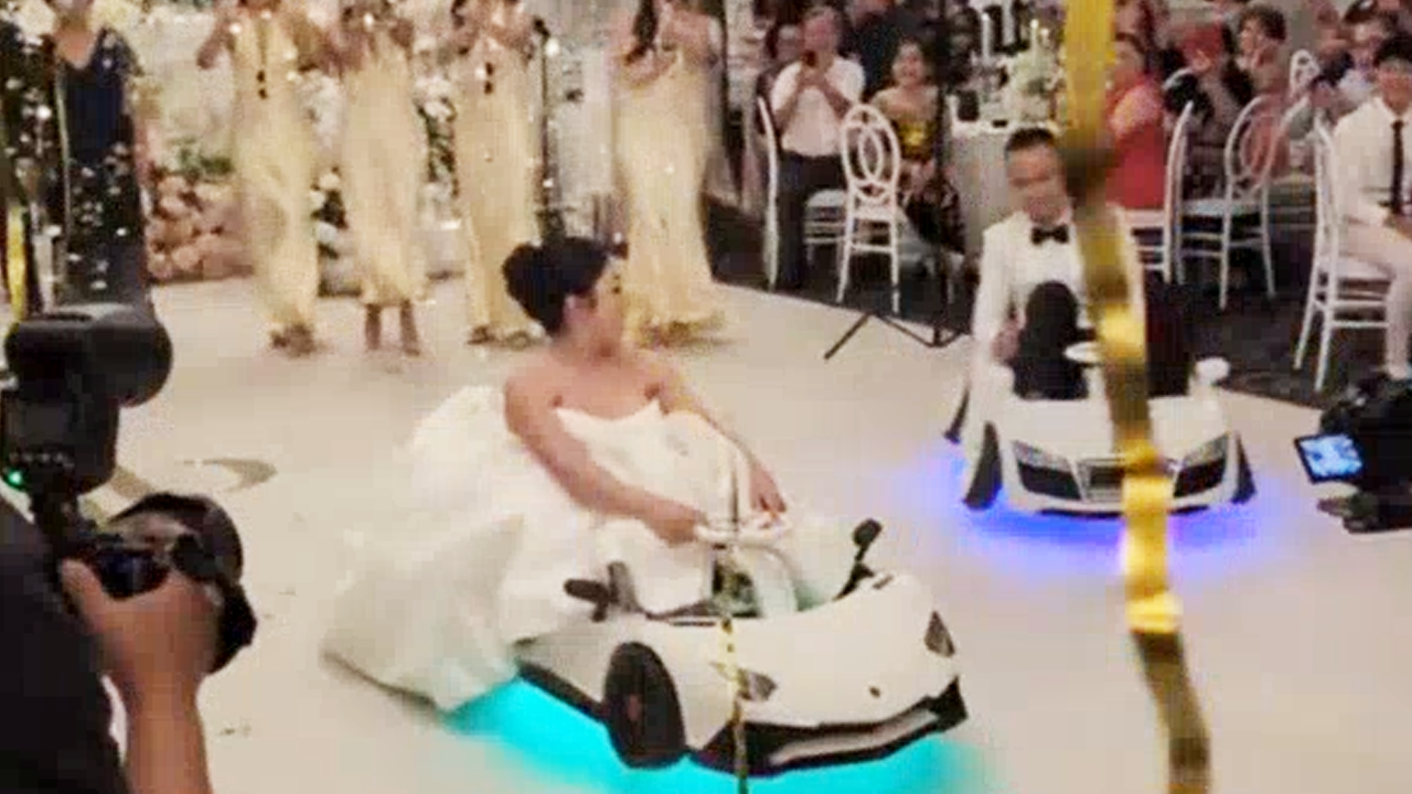 After a year of planning, the wedding took a wild turn