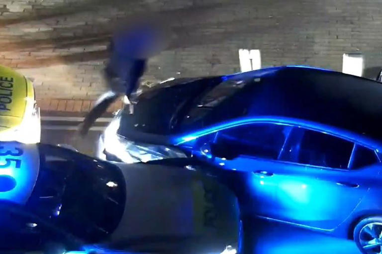 'Dangerous' motorist caught on camera as he drove Vauxhall Astra at ...