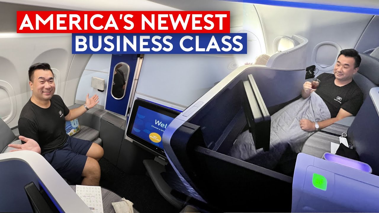 Flying JetBlue New Mint Studio business class A321LR transatlantic