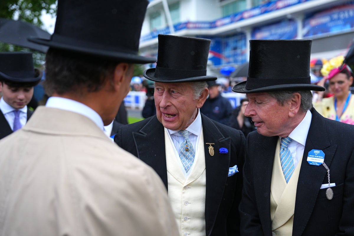 King makes 100-mile dash from royal wedding to watch horse racing