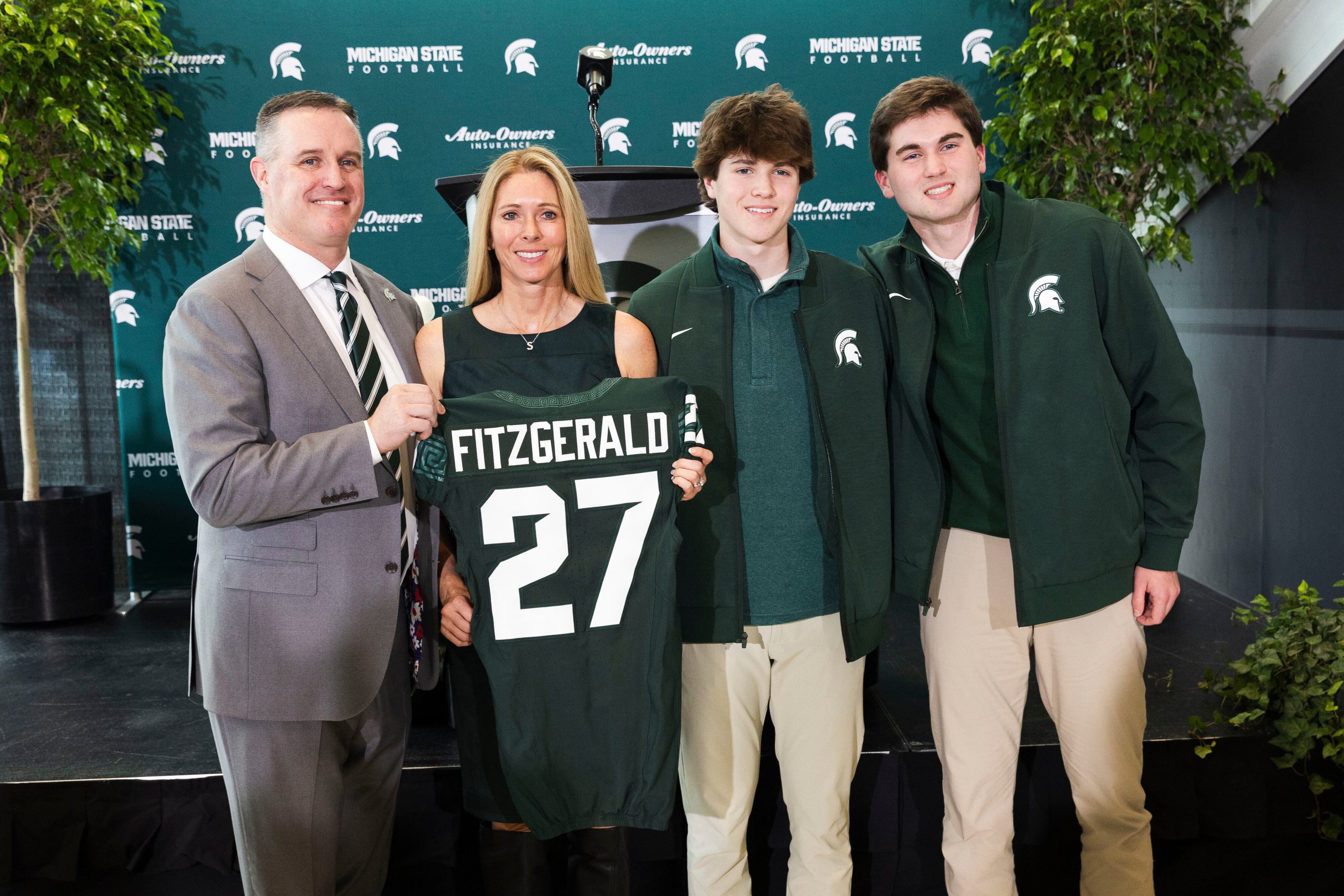 Pat Fitzgerald’s youngest son commits to Michigan State