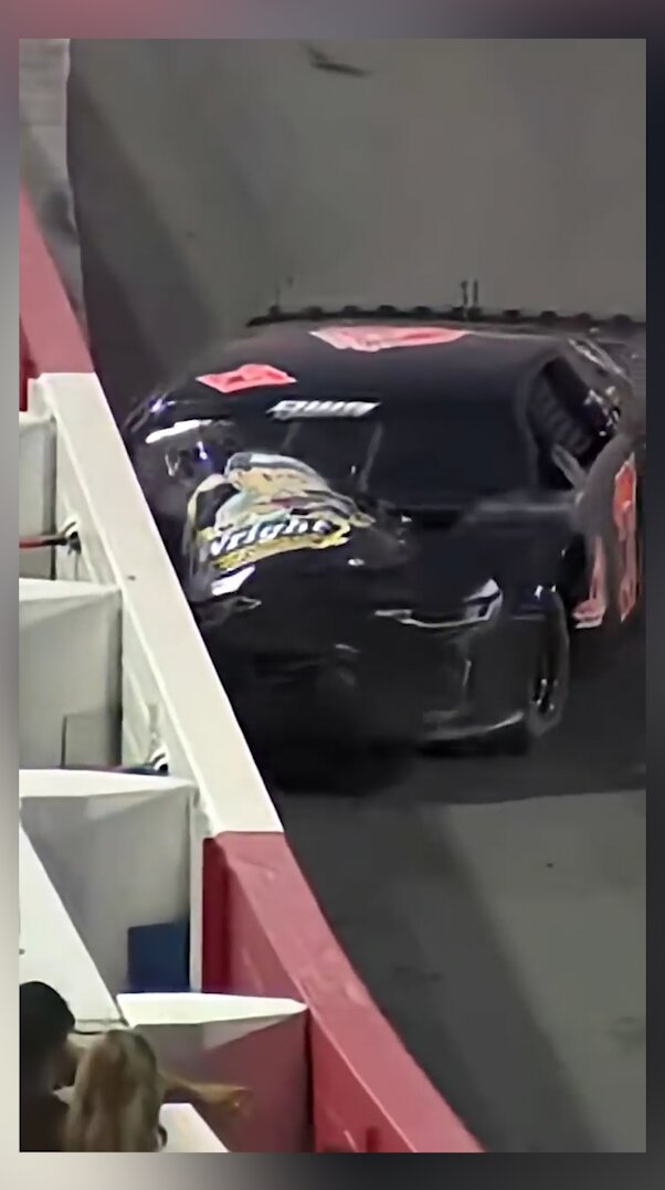 RFK Racing's Robbie Brewer involved in crash at Bowman Gray Stadium