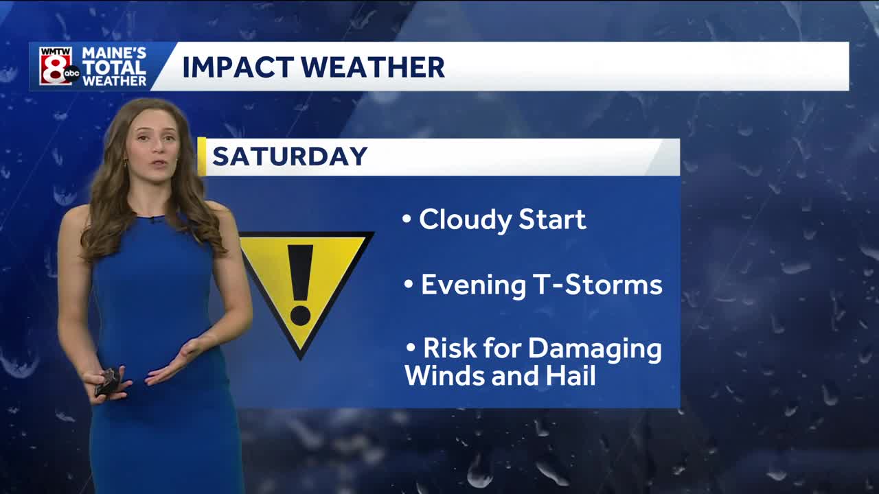 Maine to see isolated thunderstorms Saturday afternoon