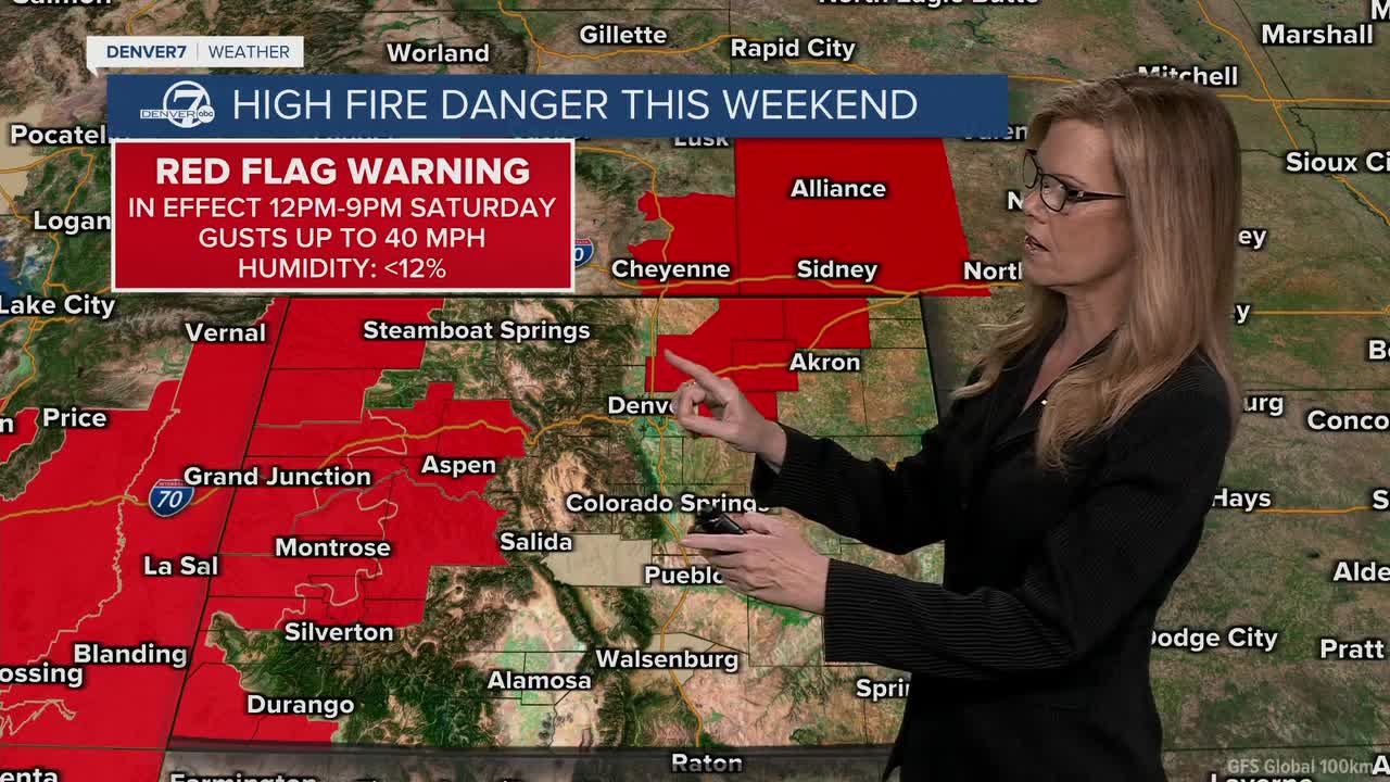 High fire danger and record heat for Saturday