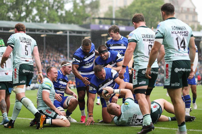 Hat-trick hero Thomas du Toit stars as Bath Rugby secure home semi ...