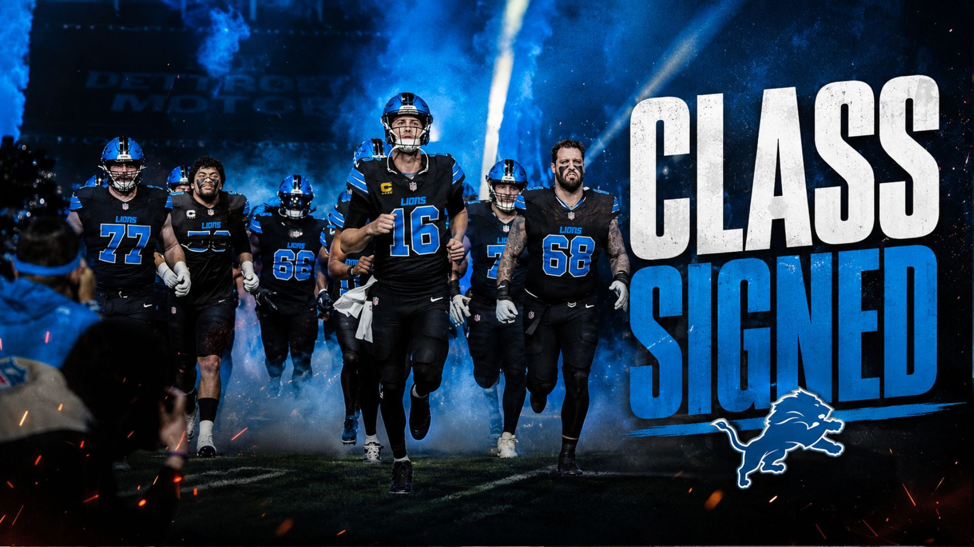 Detroit Lions officially sign entire seven-player 2026 draft class
