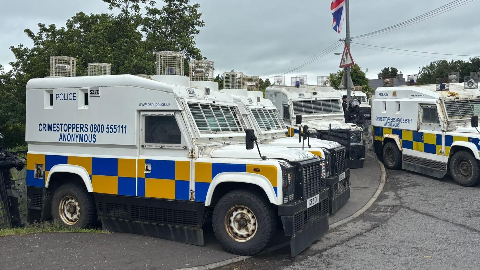 Police operation under way as counter protests take place
