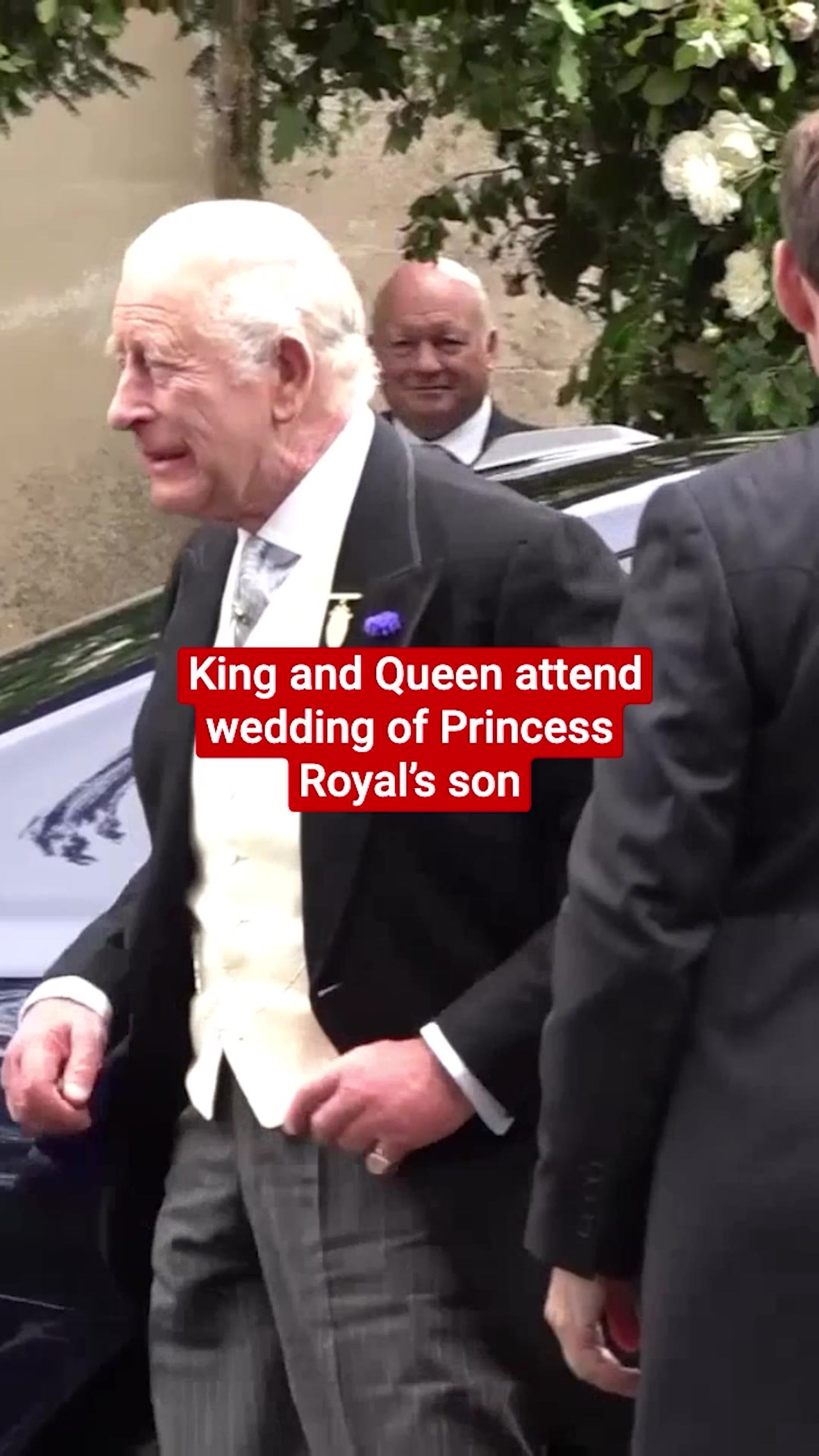 King and Queen attend wedding of Princess Royal’s son