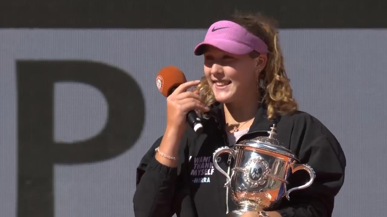 Mirra Andreeva gives thanks to herself after French Open triumph over ...