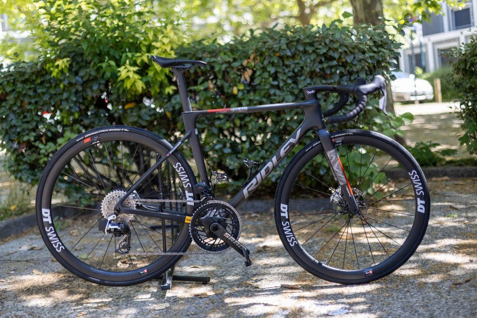 This trend-bucking prototype Ridley weighs 6.9kg and is being tested by ...