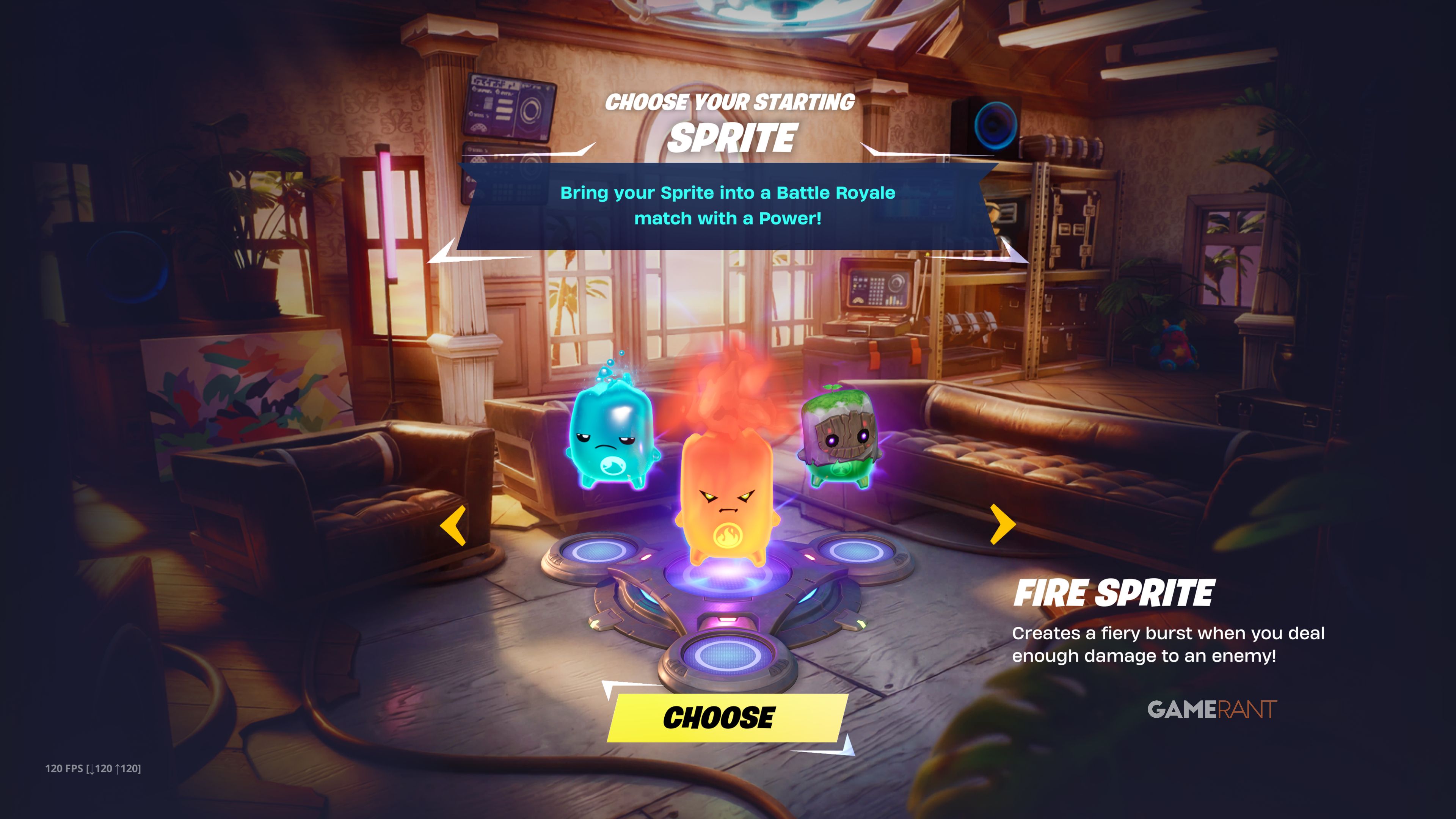 Which starting sprite should you choose in Fortnite Runners?