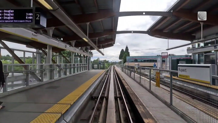High speed SkyTrain ride through Coquitlam