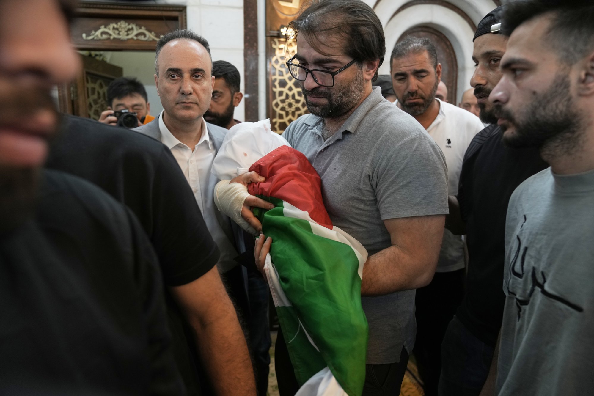 Sju måneder gamle Sam drept av israelsk soldat - lørdag ble han gravlagt