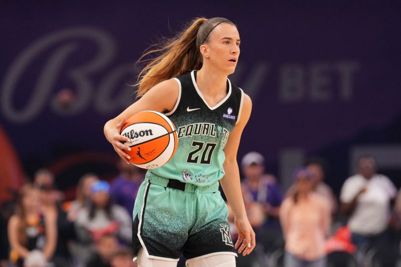 Liberty guard Sabrina Ionescu (back) out again vs. Fever