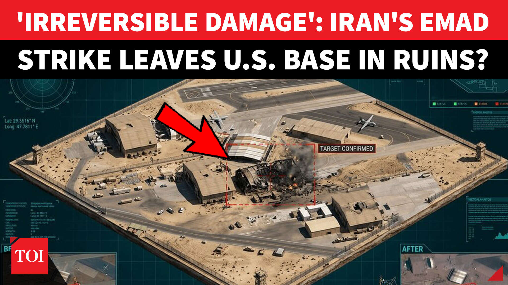 HUGE DAMAGE! Iran's Emad Strike Turns US Army Base In Kuwait ...