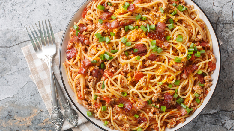 Next time you eat spaghetti, make it cowboy-style for bursting flavor