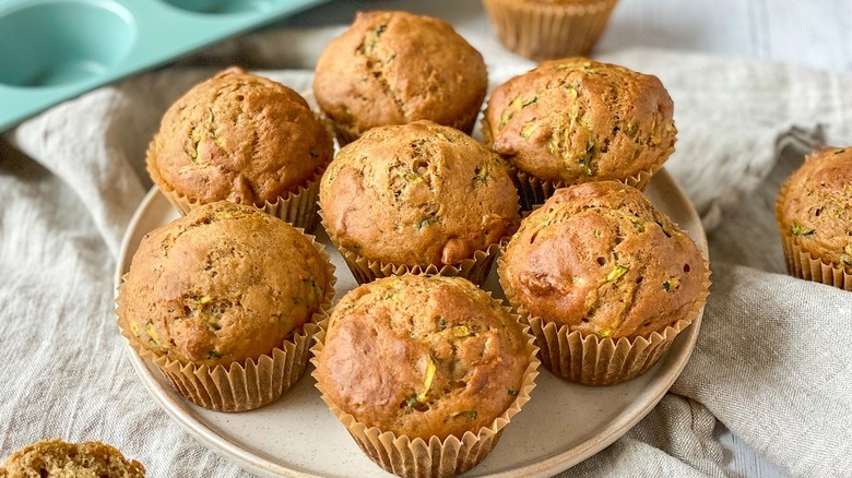Zucchini banana bread muffins recipe