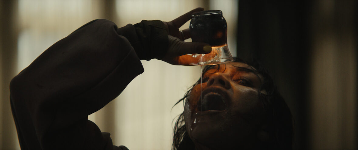 First clip from ‘Evil Dead Burn’ drinks hot wax to the fullest!
