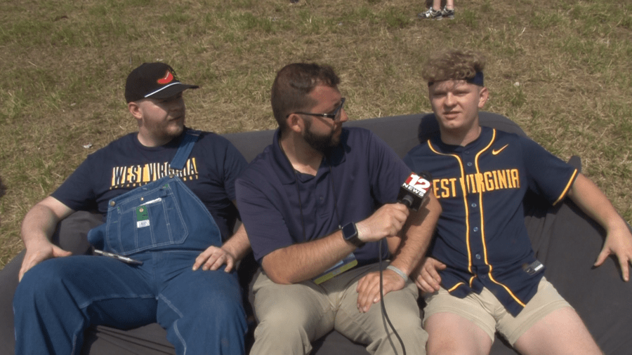 Watch: John Lowe interviews WVU fans watching baseball game from ...