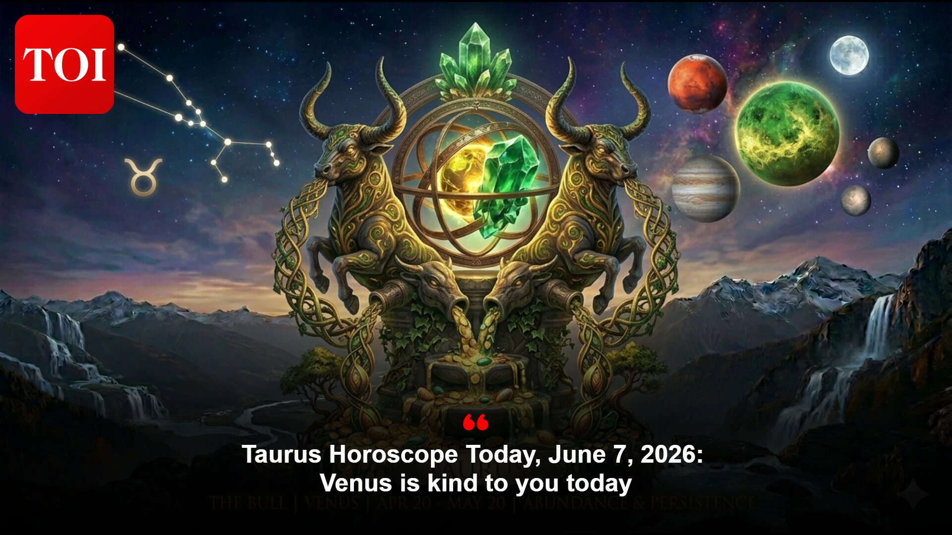 Taurus horoscope today, June 7, 2026: Venus is kind to you today