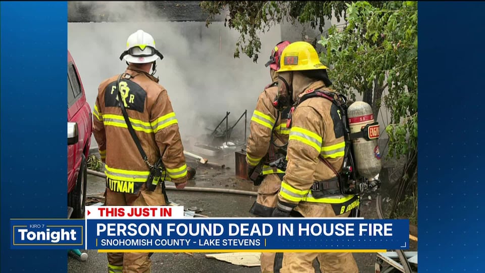 Video: Person killed in house fire, explosion in Lake Stevens