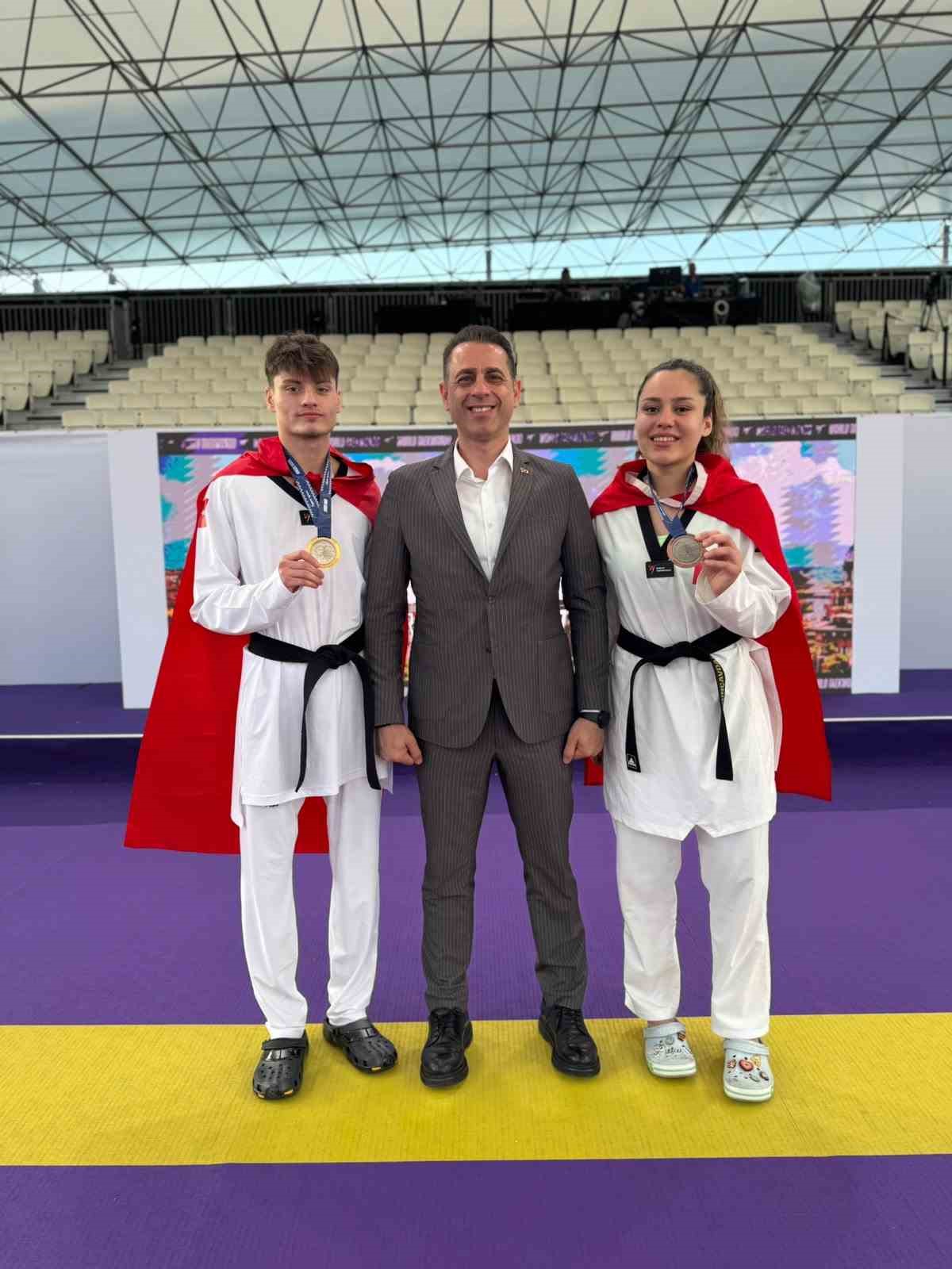 Milli taekwondoculardan 1 altın, bir bronz