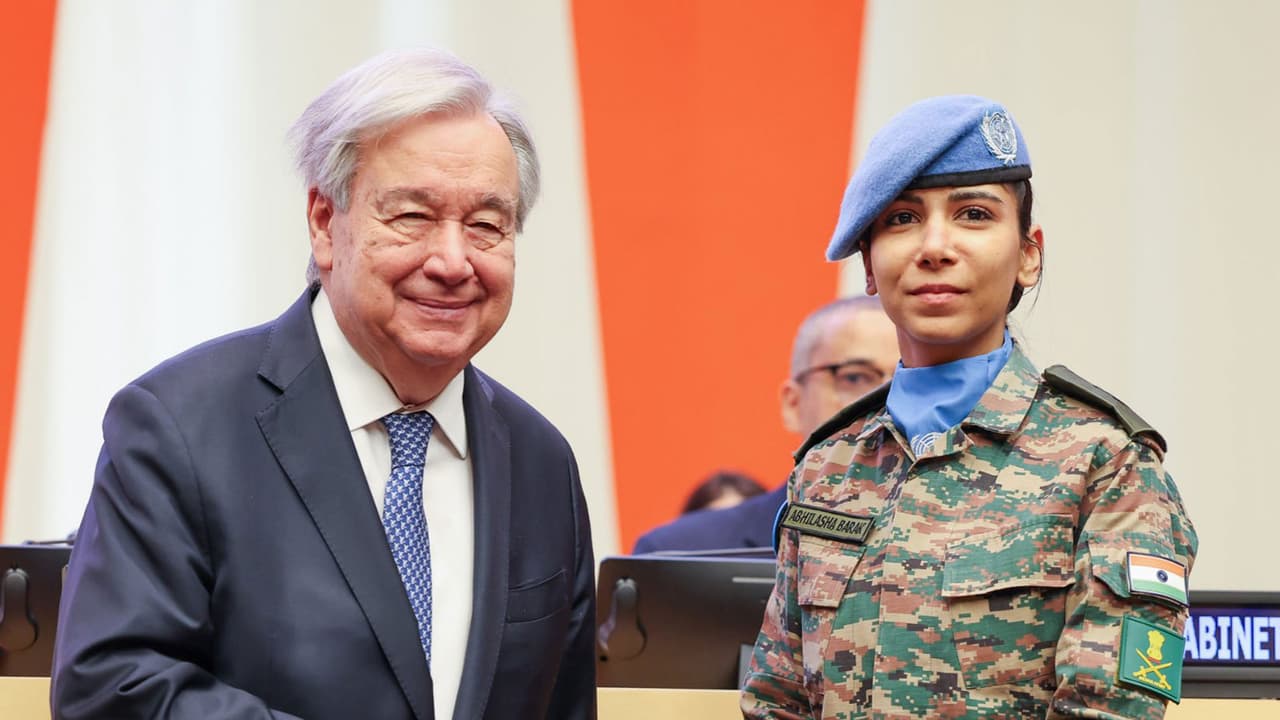 Indian peacekeeper Maj Abhilasha Barak gets UN Gender Advocate Award