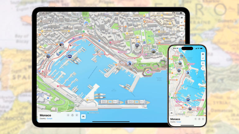 Apple brings back its enhanced maps features for F1 Monaco Grand Prix