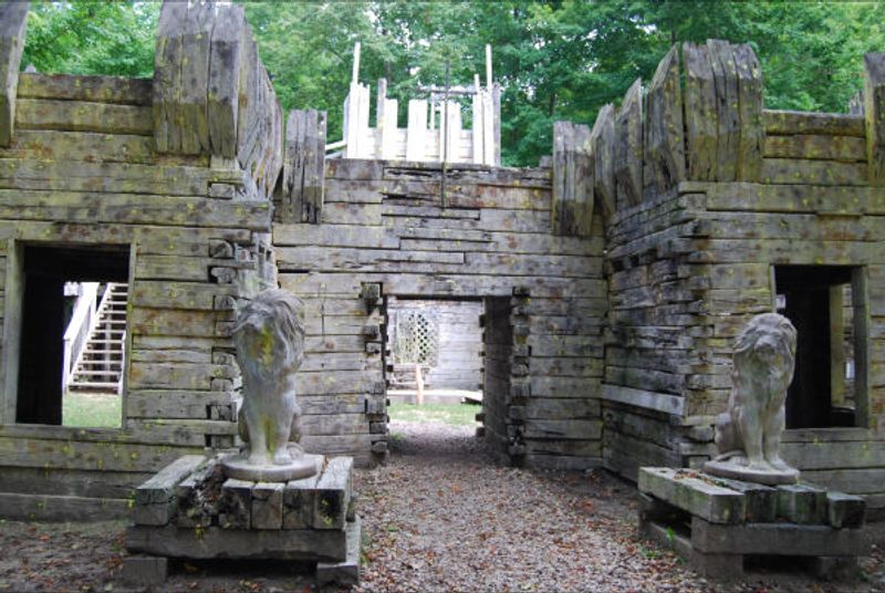 This massive 80-acre Indiana park features a giant medieval castle for ...