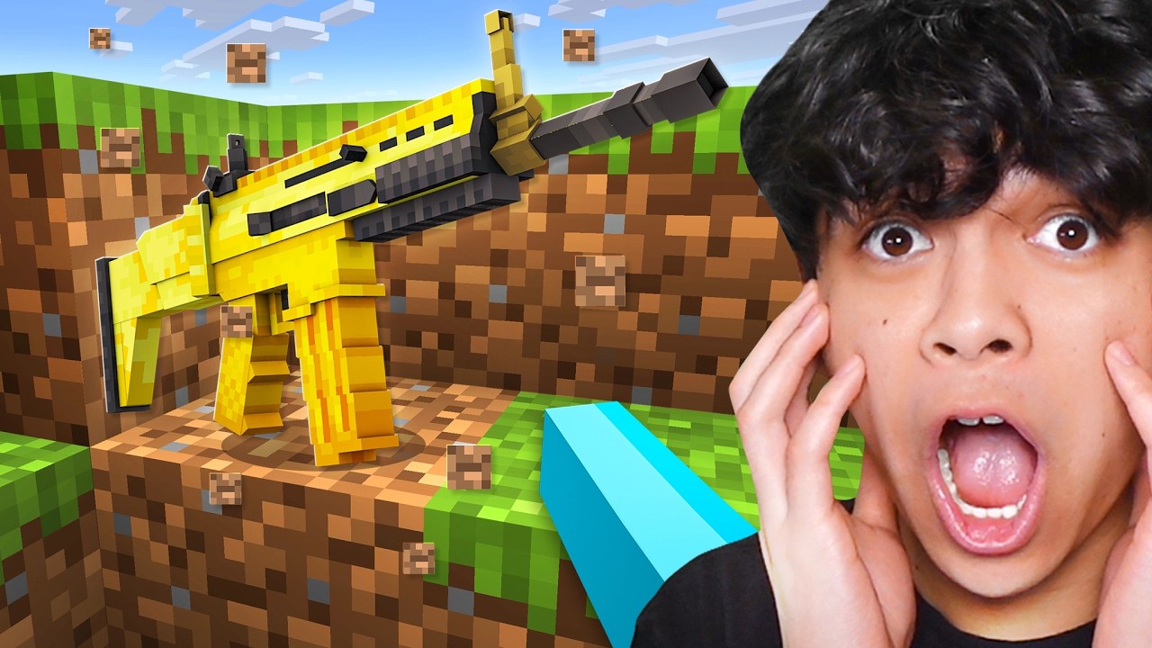 Minecraft but every drop is a GUN