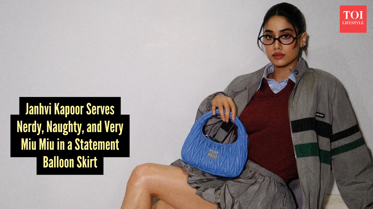 Janhvi Kapoor gives the balloon skirt a nerd-girl upgrade in head-to ...