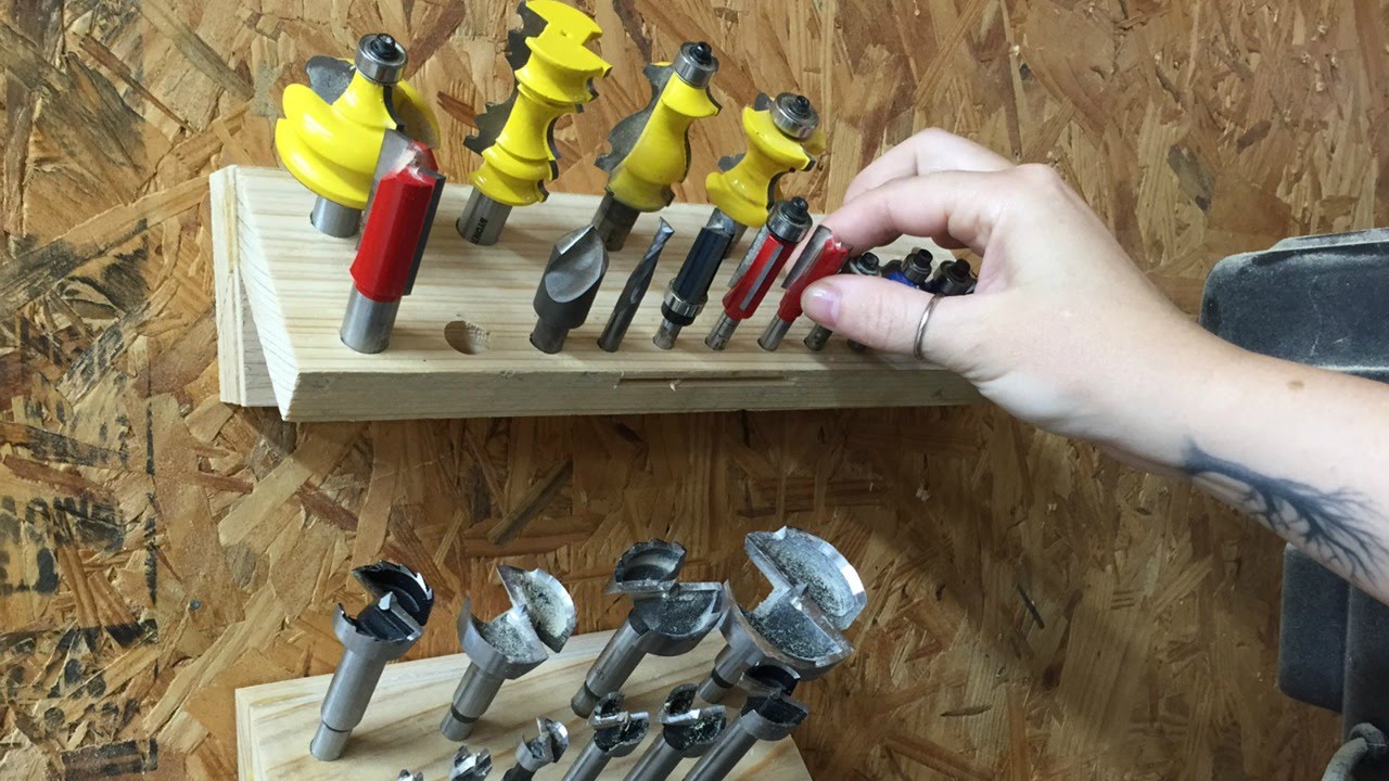 Quick and easy router bit storage solution